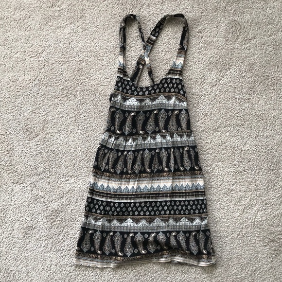 Dresses | Brown Patterned Dress | Poshmark